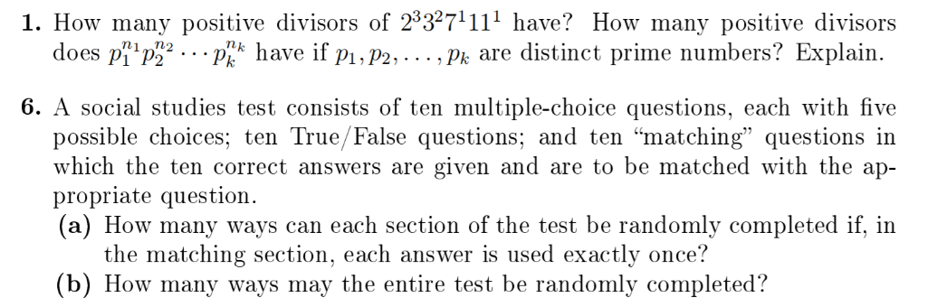 Solved How many positive divisors of 2 33 27 1111 have? How | Chegg.com