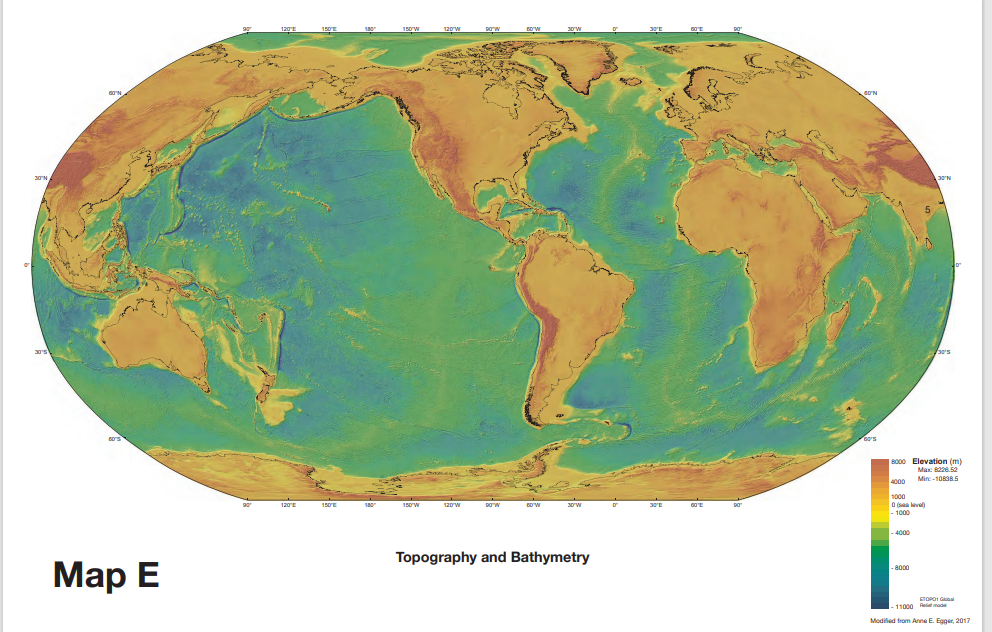 Solved 1. Using ‘Plate Boundary Data Maps A through E, | Chegg.com