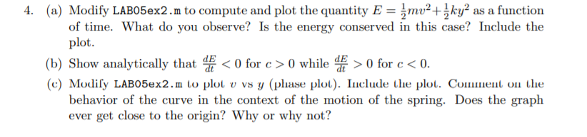 Solved LAB05ex2.m clear all; % clear all variables m | Chegg.com