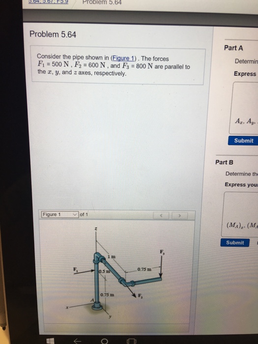 Solved Problem 5.64 Problem 5.64 Part A Consider the pipe | Chegg.com