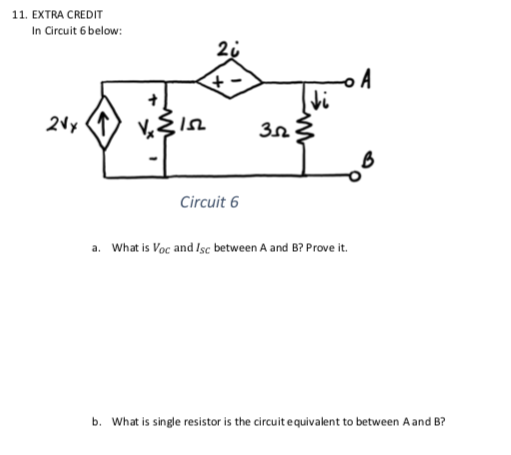 Solved 10. EXTRA CREDIT Find a simpler equivalent circuit | Chegg.com