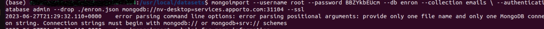 Solved I need help with setting up mongo import. I am having | Chegg.com