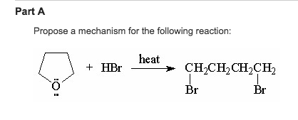 Solved Part A Propose a mechanism for the following | Chegg.com