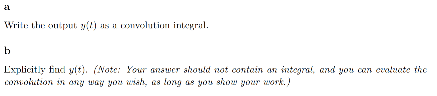 Solved Consider a system with impulse response function | Chegg.com