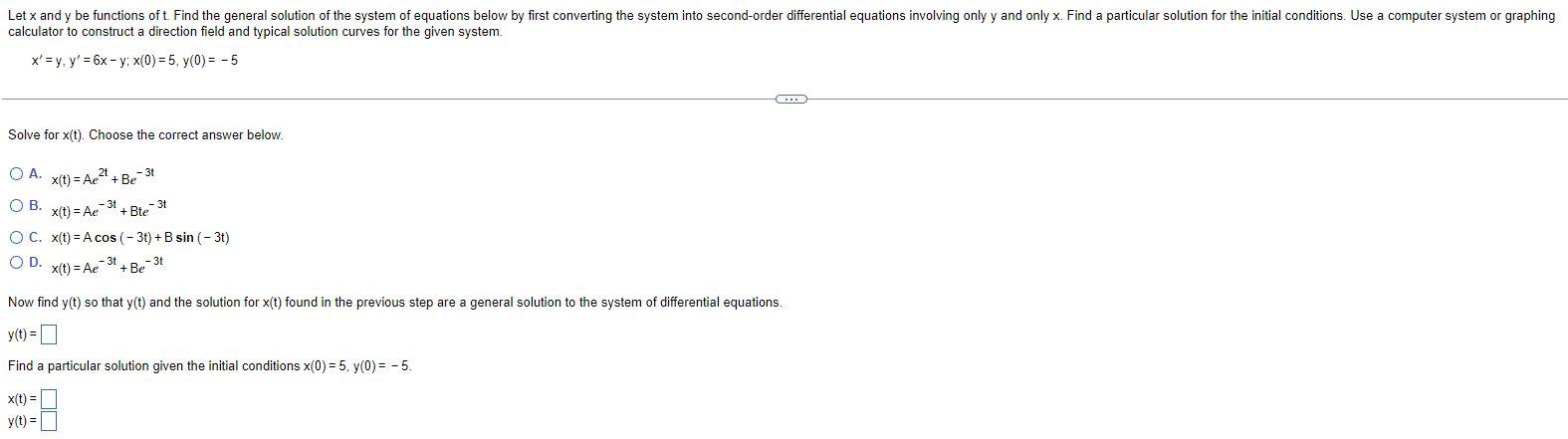 Solved calculator to construct a direction field and typical | Chegg.com