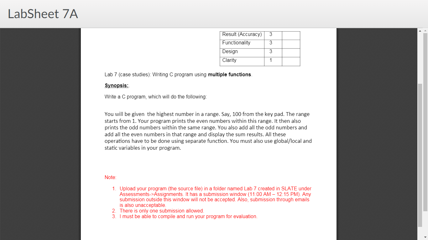 Solved LabSheet ZA 3 3 Result (Accuracy) Functionality | Chegg.com