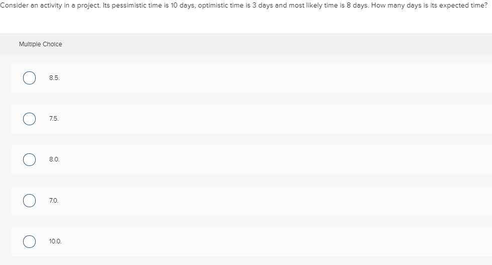 Solved Consider an activity in a project. Its pessimistic | Chegg.com