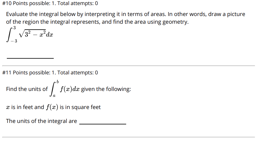 Solved #10 Points possible: 1. Total attempts: 0 Evaluate | Chegg.com