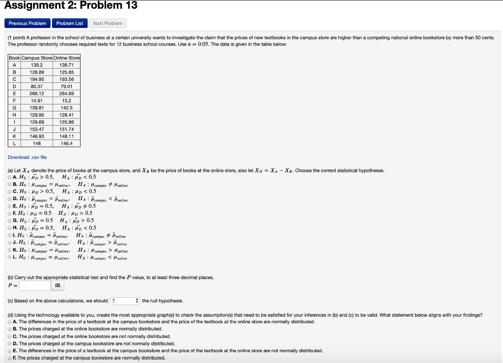 Solved Assignment 2 Problem 13 Previous Problem Problern 4572