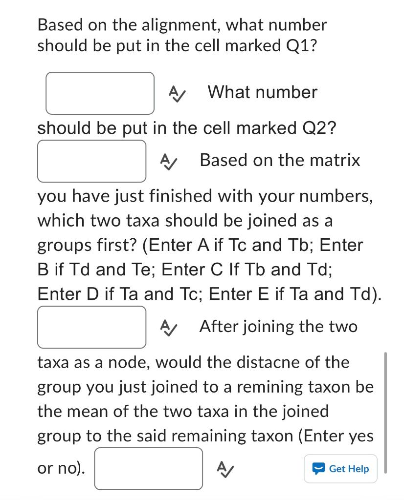 Solved The following is the alignment of peptide sequences | Chegg.com