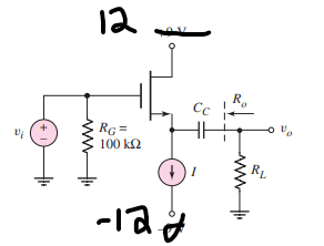 Solved 86 A source-follower amplifier with the configuration | Chegg.com