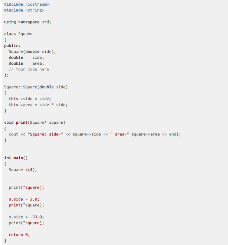 Solved One Important Aspect Of Object Oriented Programming