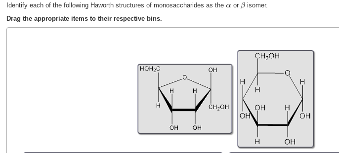 Solved Identify each of the following Haworth structures of | Chegg.com