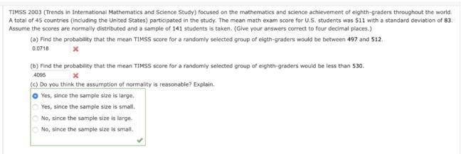 Solved TIMSS 2003 (Trends in International Mathematics and | Chegg.com