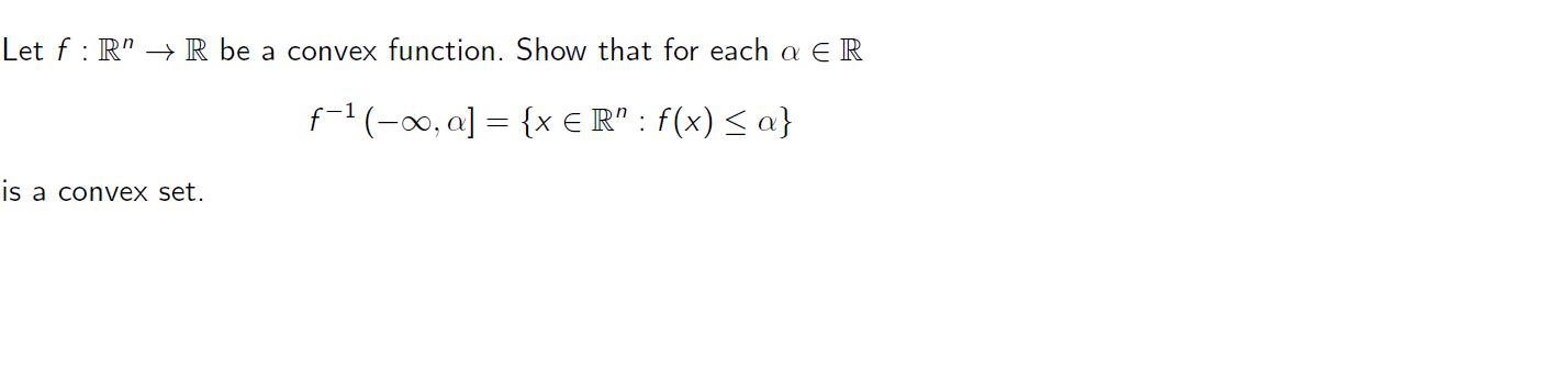 Solved Let f:R" + R be a convex function. Show that for each | Chegg.com