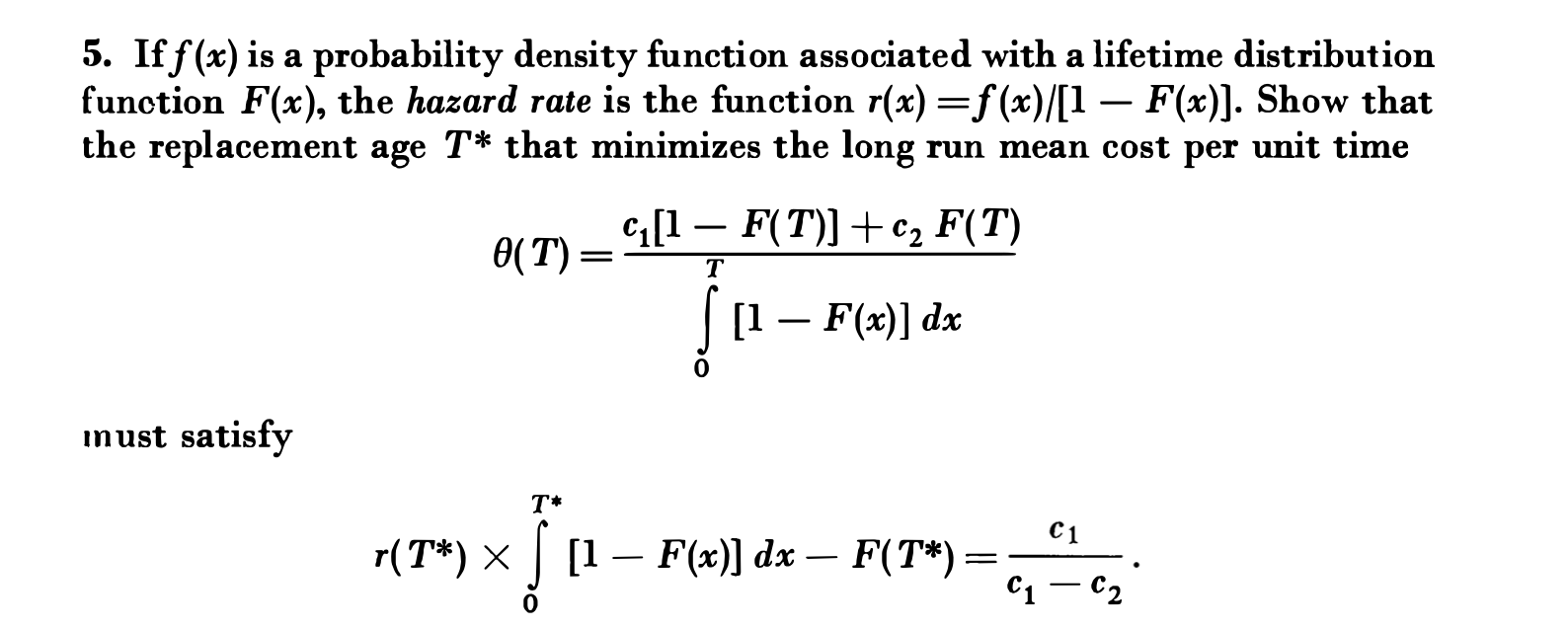 Solved 5. If f(x) is a probability density function | Chegg.com
