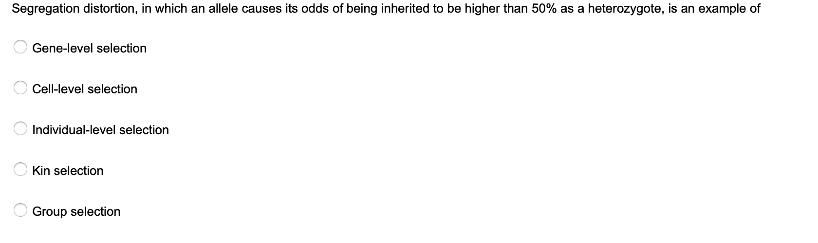 Solved Segregation distortion, in which an allele causes its | Chegg.com