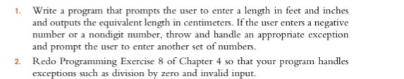 Solved 4. Complete Programming Exercise 1 and 2 on page | Chegg.com