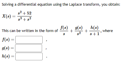 Solved Solving a differential equation using the Laplace | Chegg.com