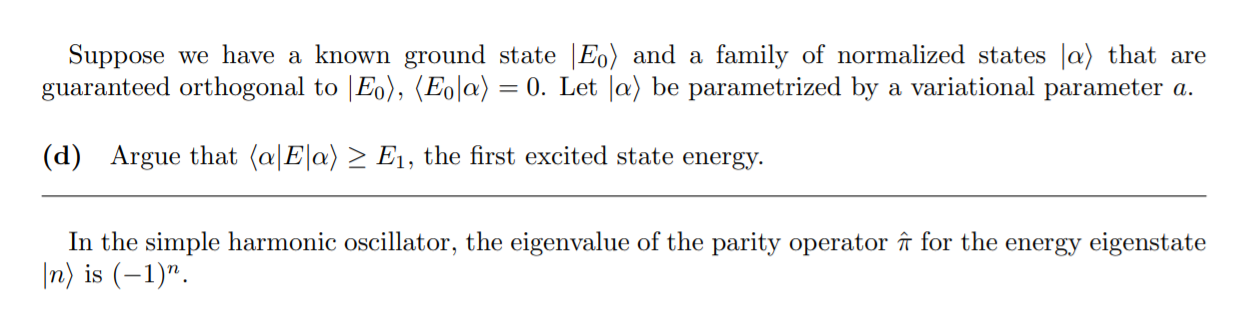 Solved In this problem we will use the variational method to | Chegg.com
