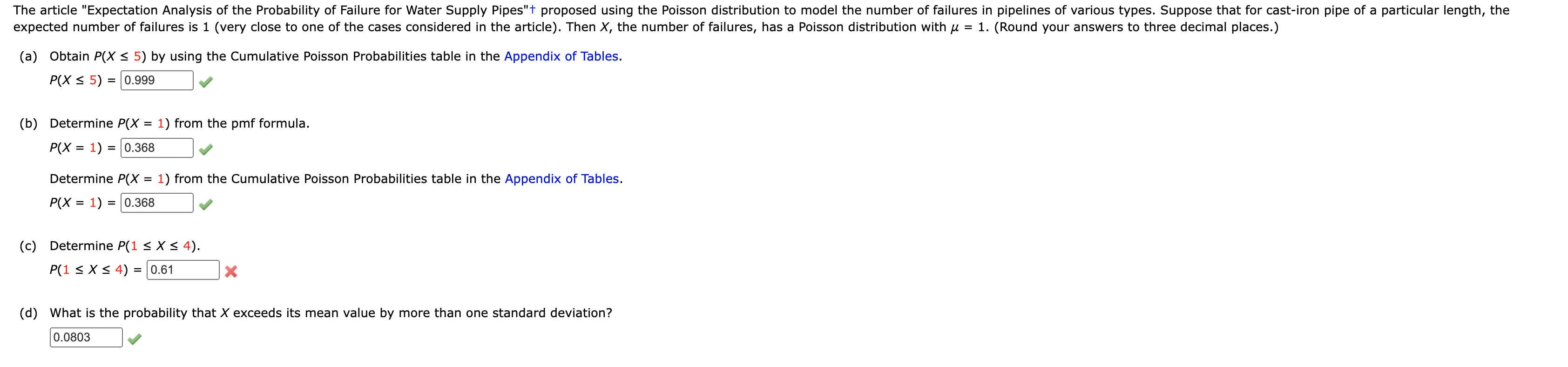 Solved expected number of failures is 1 (very close to one | Chegg.com