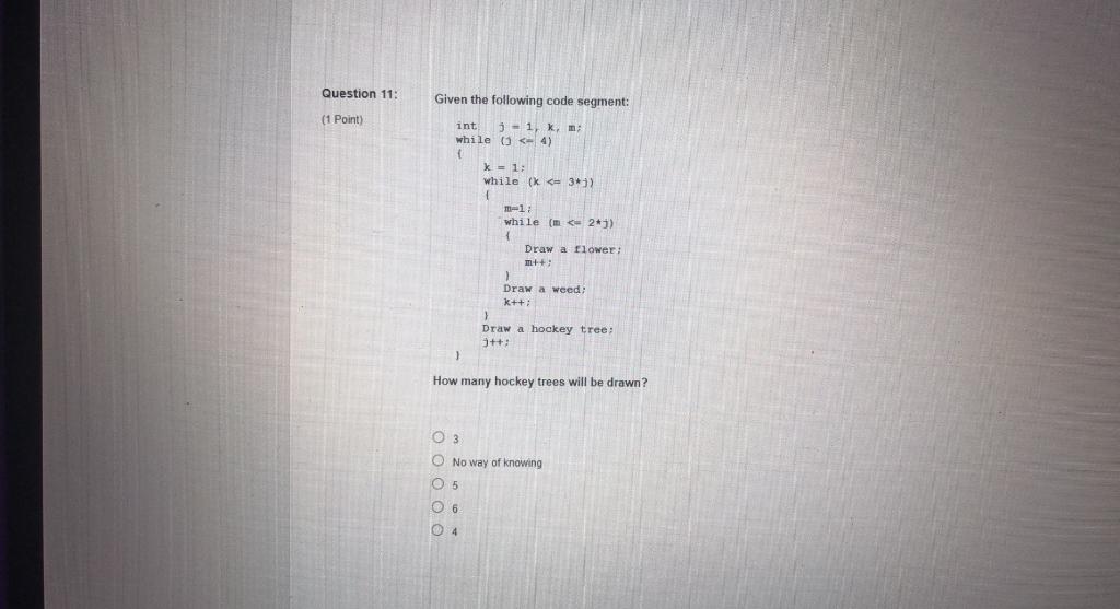 Solved Part C Question 10: Given the following program | Chegg.com