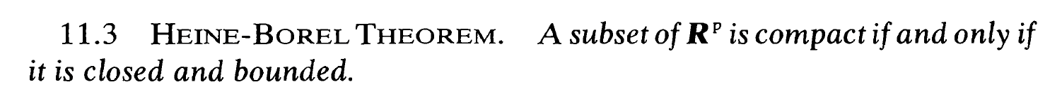 Solved 11.3 Heine-Borel TheOREM. A subset of Rp is compact | Chegg.com