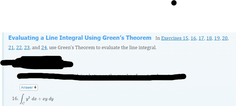 Evaluating a Line Integral Using Green's Theorem In | Chegg.com