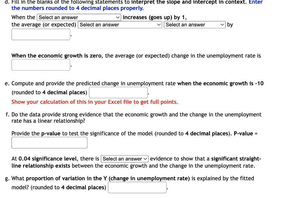 Solved Regression Analysis In general, as the economy grows, | Chegg.com