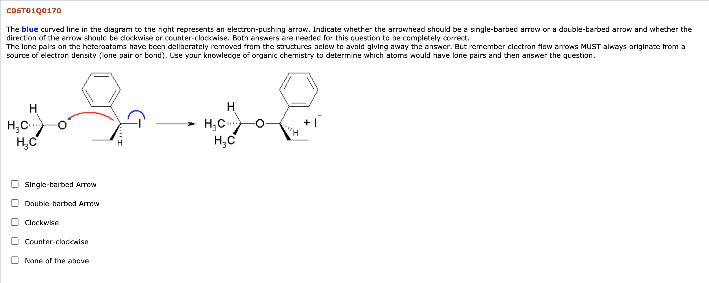Solved C06T0100311 Give the proper arrow notation for the | Chegg.com