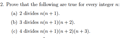 Solved 2. Prove that the following are true for every | Chegg.com