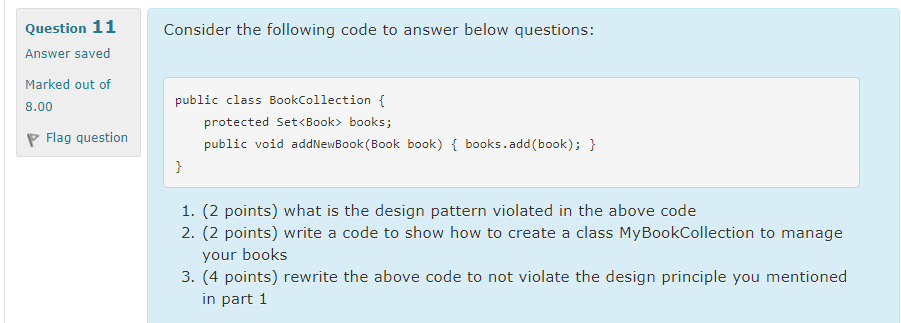 Solved Consider the following code to answer below | Chegg.com