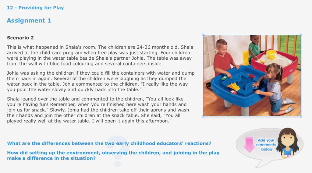 Solved 12 - Providing for Play Assignment Introduction | Chegg.com