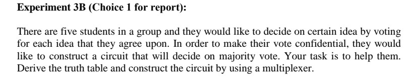 Solved EXPERIMENT 3: Multiple Input and Output Function | Chegg.com