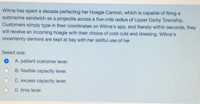 Solved Wilma has spent a decade perfecting her Hoagie | Chegg.com