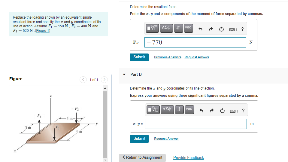 Solved Replace the loading shown by an equivalent single | Chegg.com
