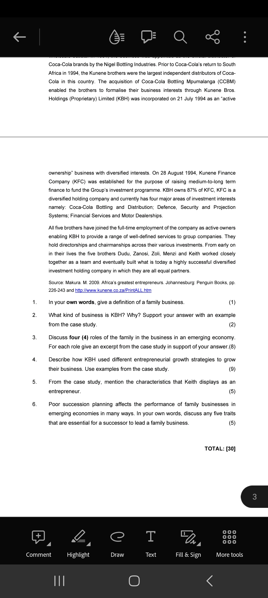 Solved Read the following case study and answer the | Chegg.com