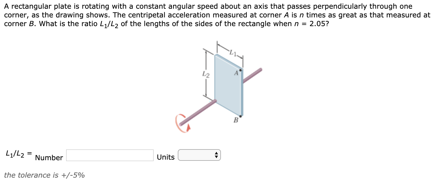 Solved A rectangular plate is rotating with a constant | Chegg.com
