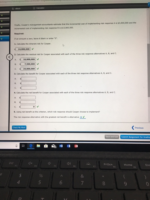 Solved Using Net Benefit to Evaluate Risk Response | Chegg.com