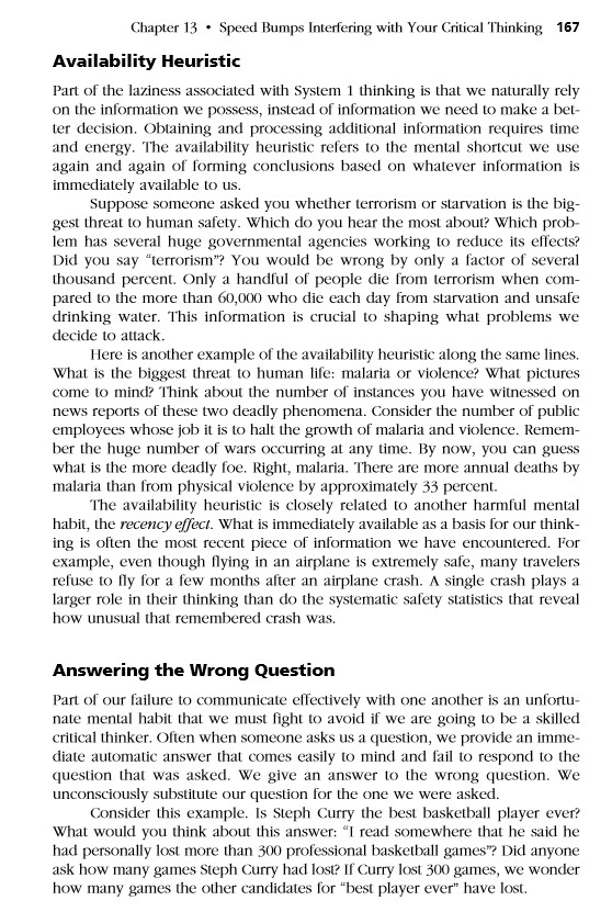 Solved Speed Bumps Interfering with Your Critical Thinking | Chegg.com