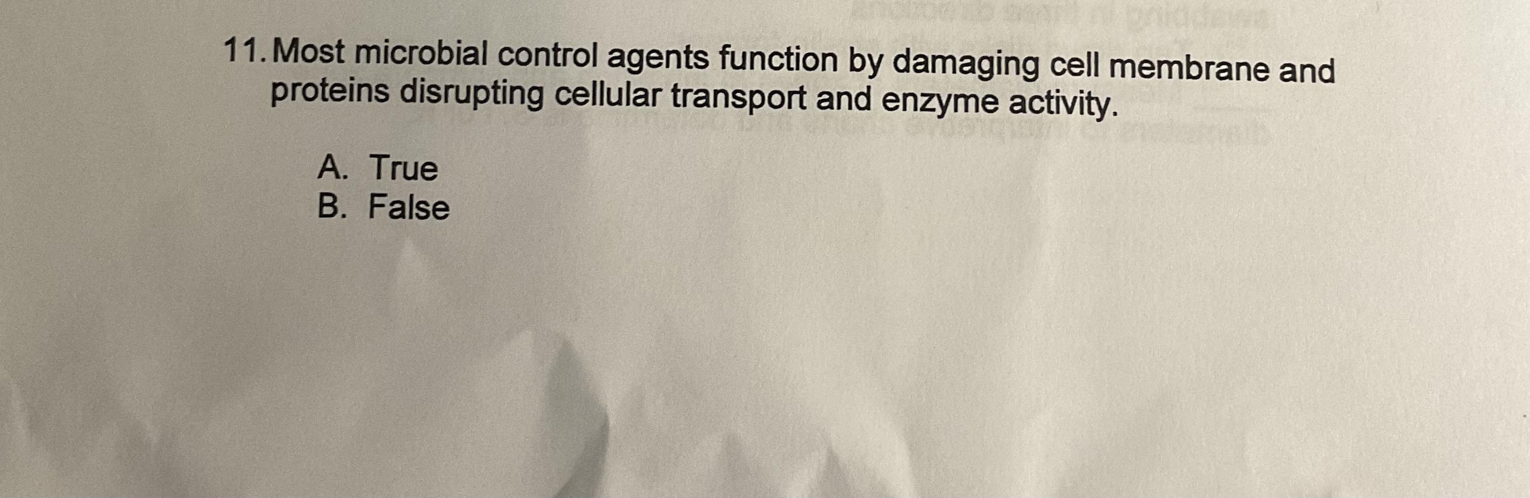 Solved 11. Most microbial control agents function by | Chegg.com