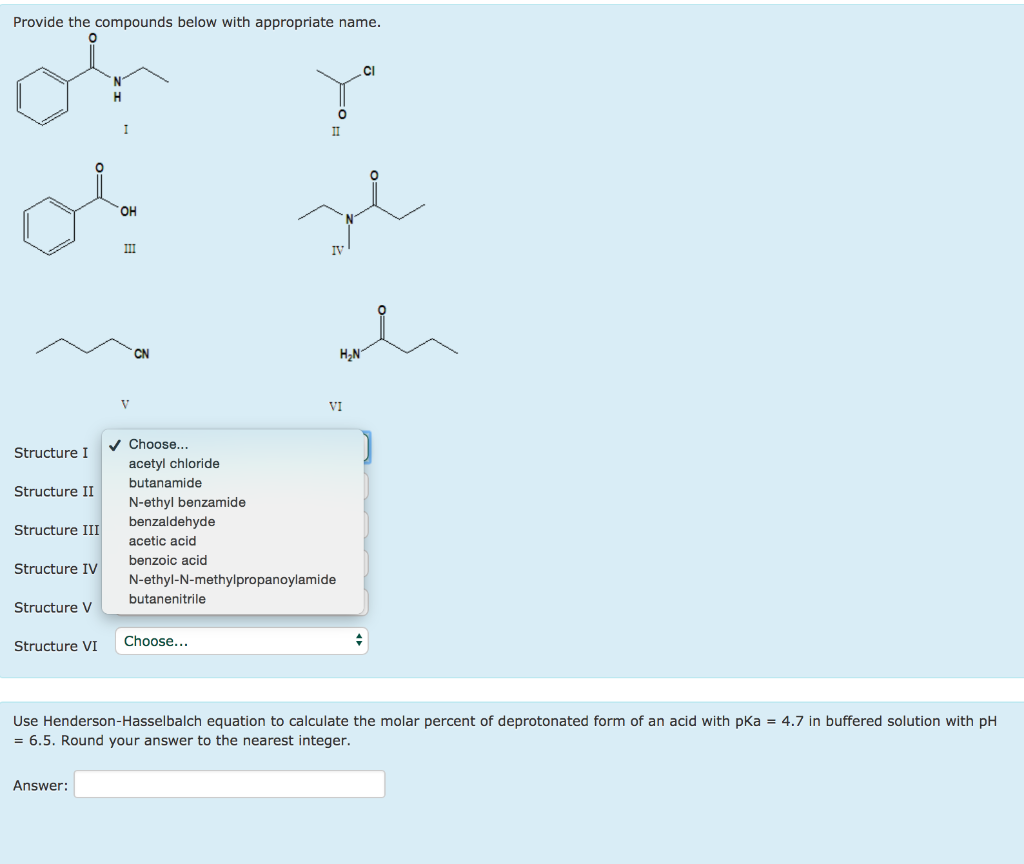 Solved Provide the compounds below with appropriate name Cl | Chegg.com