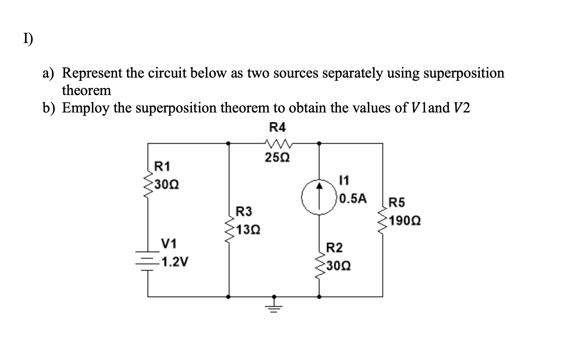 Solved I A represent The Circuit Below As Two Sources