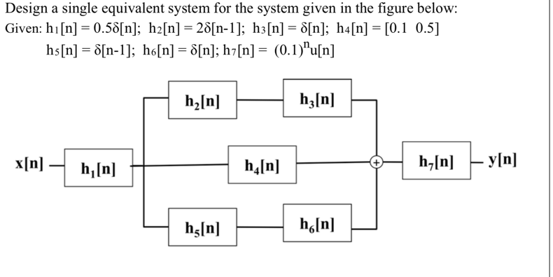 Solved Design a single equivalent system for the system | Chegg.com