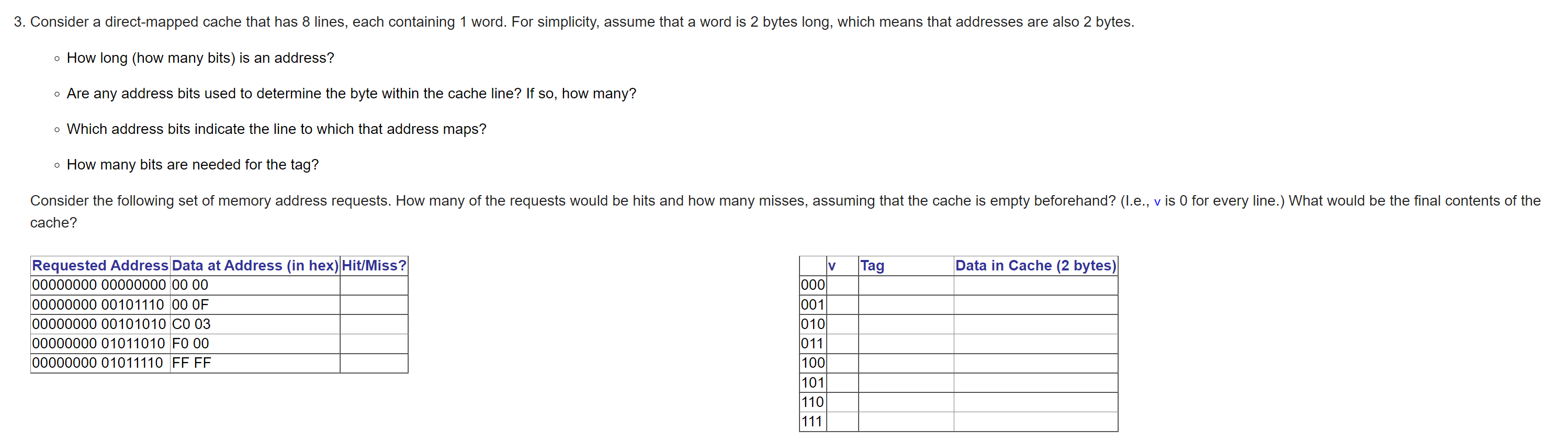 Solved - How long (how many bits) is an address? - Are any | Chegg.com