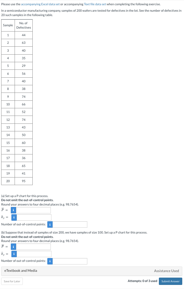 Solved Please use the accompanying Excel data set or | Chegg.com