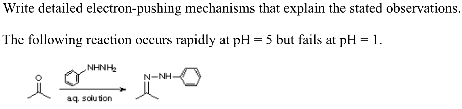 Solved Write the detailed electron-pushing mechanism that | Chegg.com