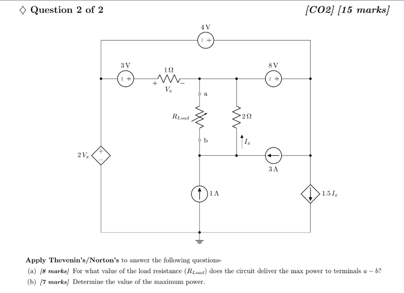 Solved solve this circuit according to the QS, show all | Chegg.com