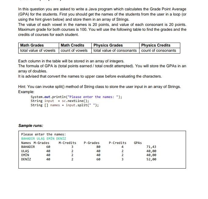 Solved In this question you are asked to write a Java | Chegg.com