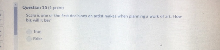 Solved Question 15 (1 point) Scale is one of the first | Chegg.com